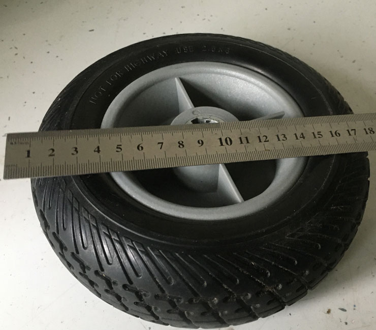 Used 2.5x8 Solid Rear Wheel Assembly Pride GoGo Mobility Scooter Q891 ...